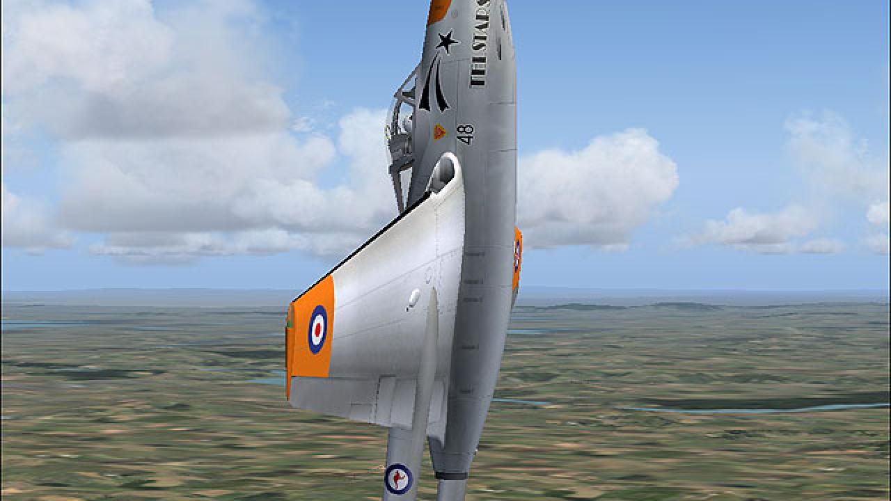 de Havilland Vampire T.11 for FSX/FS2004 by Virtavia
