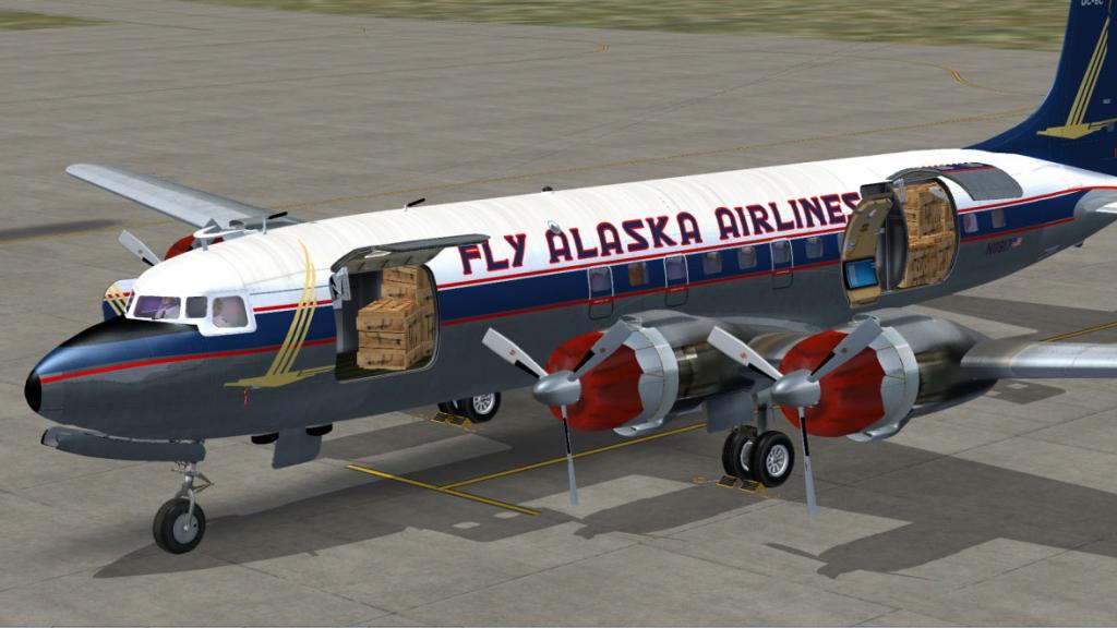 DC-6B Legends of Flight Cargo Expansion Pack for FSX by Just Flight