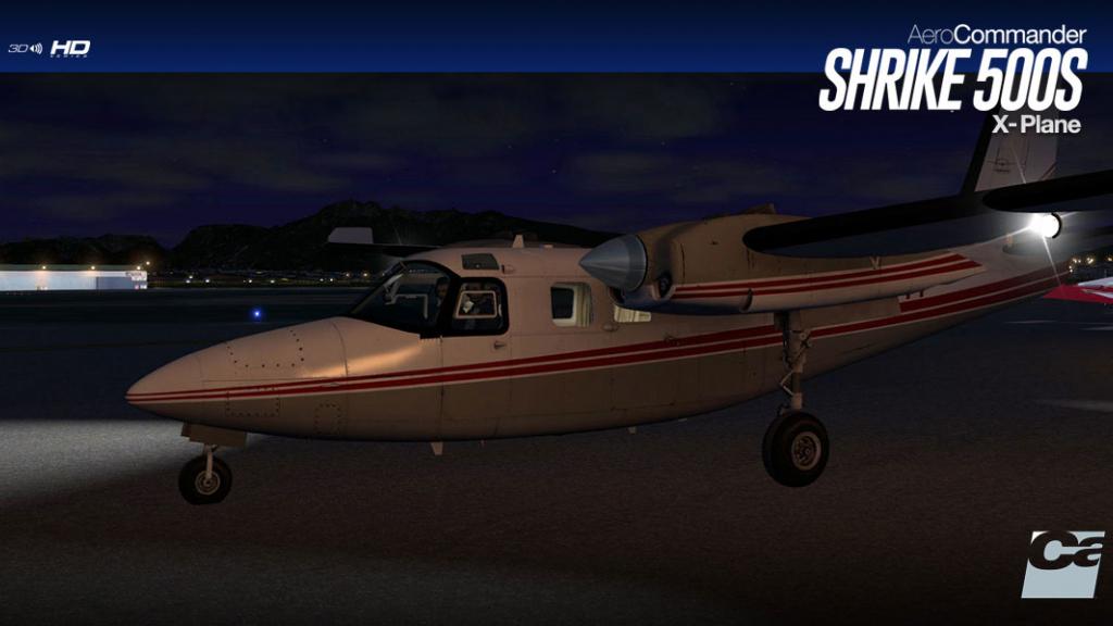 Aero Commander 500S Shrike Commander HD Series for X-Plane by Carenado