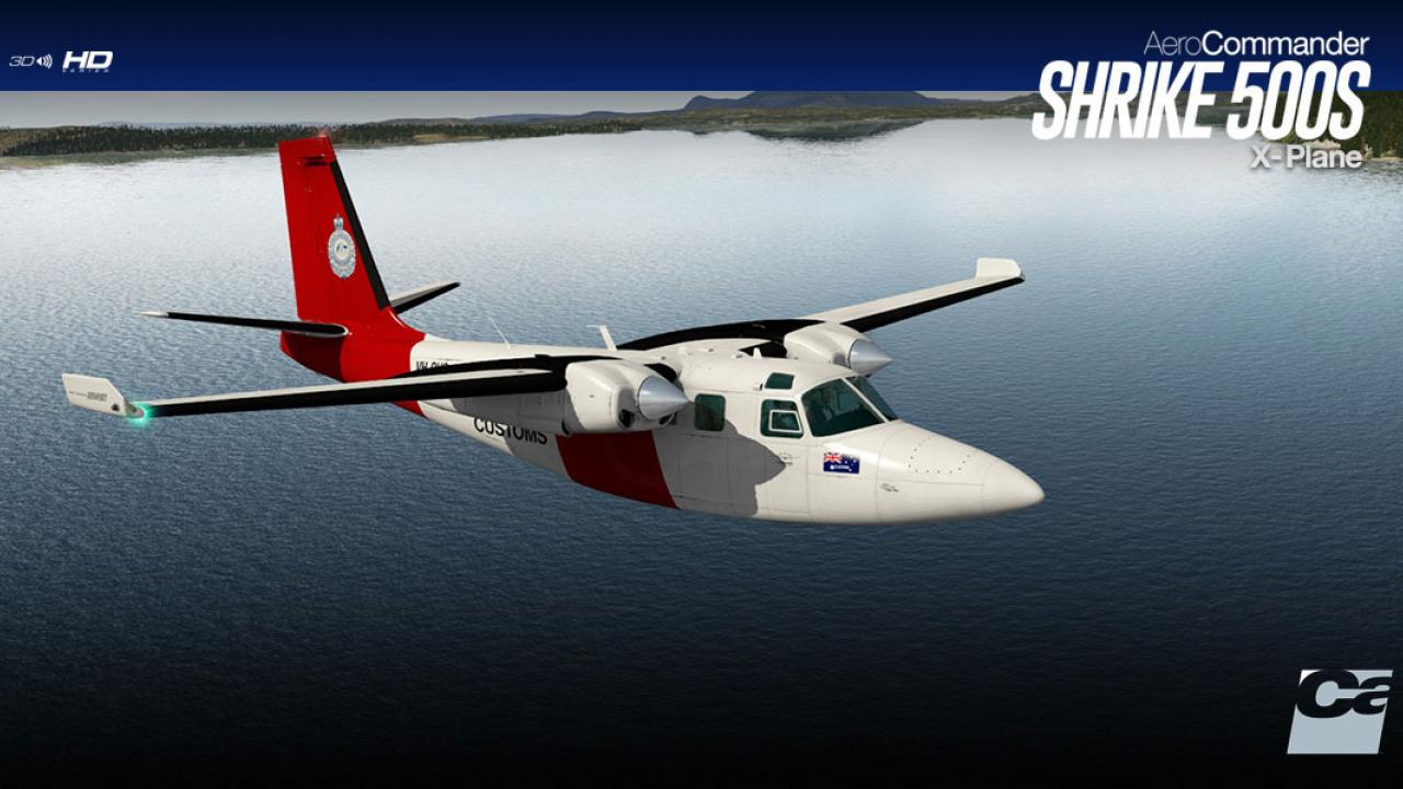 Aero Commander 500S Shrike Commander HD Series for X-Plane by Carenado