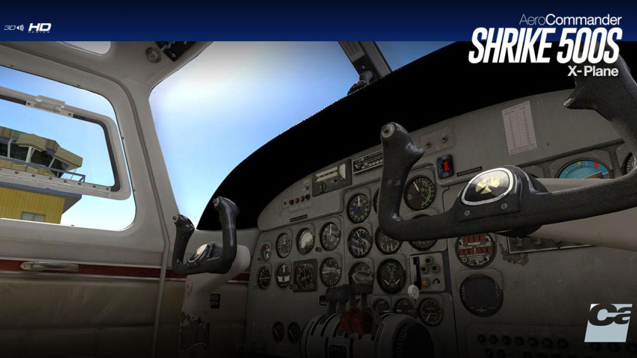 Aero Commander 500S Shrike Commander HD Series for X-Plane by Carenado