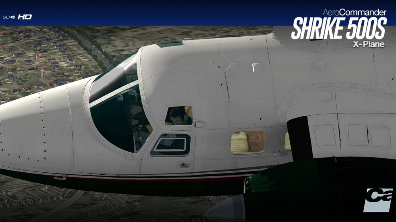 Aero Commander 500S Shrike Commander HD Series for X-Plane by Carenado