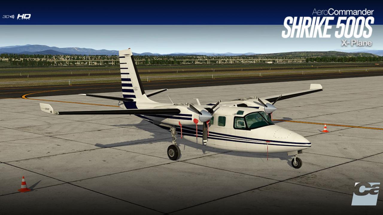 Aero Commander 500S Shrike Commander HD Series for X-Plane by Carenado