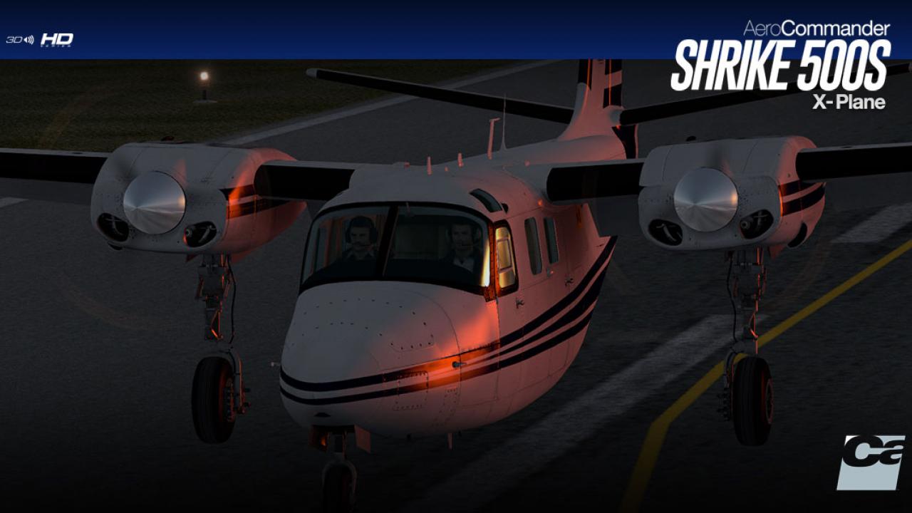 Aero Commander 500S Shrike Commander HD Series for X-Plane by Carenado