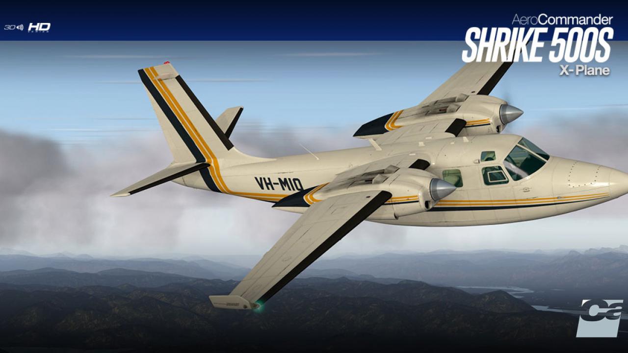 Aero Commander 500S Shrike Commander HD Series for X-Plane by Carenado