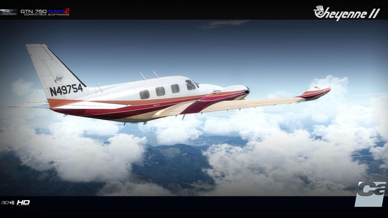 Piper PA-31T Cheyenne II for FSX/P3D by Carenado