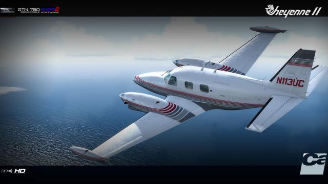 Piper PA-31T Cheyenne II for FSX/P3D by Carenado