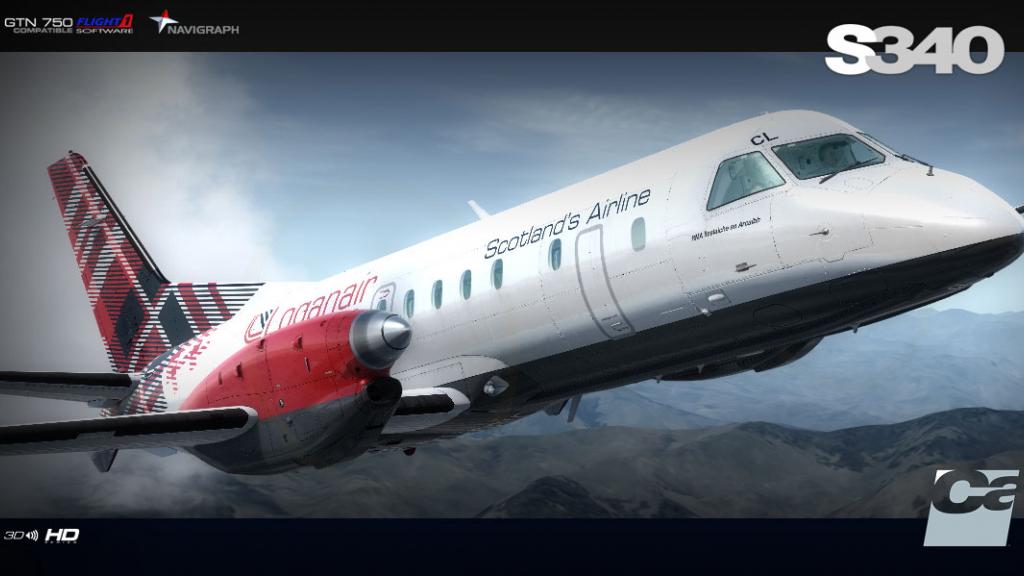 Saab 340 for FSX/P3D by Carenado