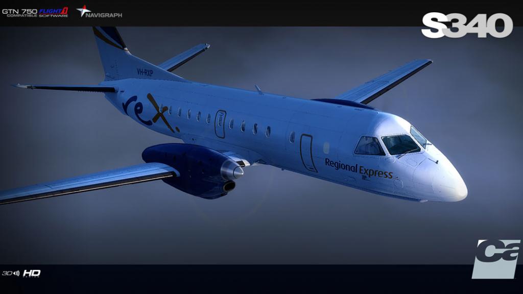 Saab 340 for FSX/P3D by Carenado