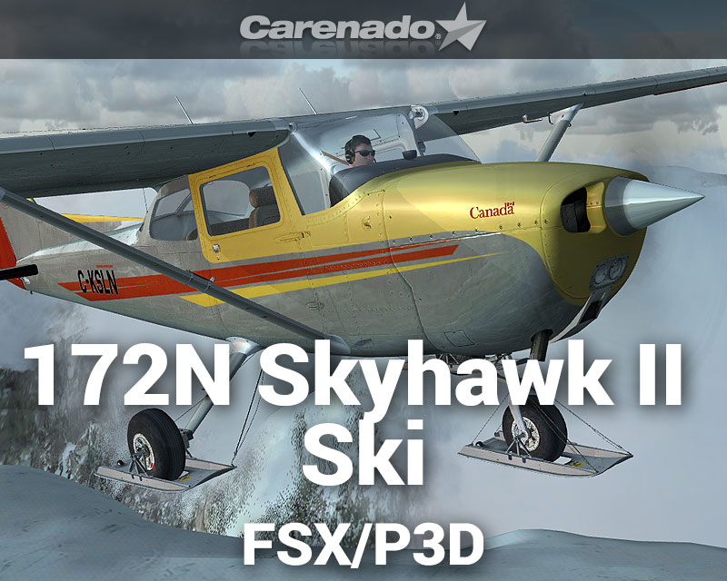 Cessna 172N Skyhawk II Ski for FSX/P3D by Carenado
