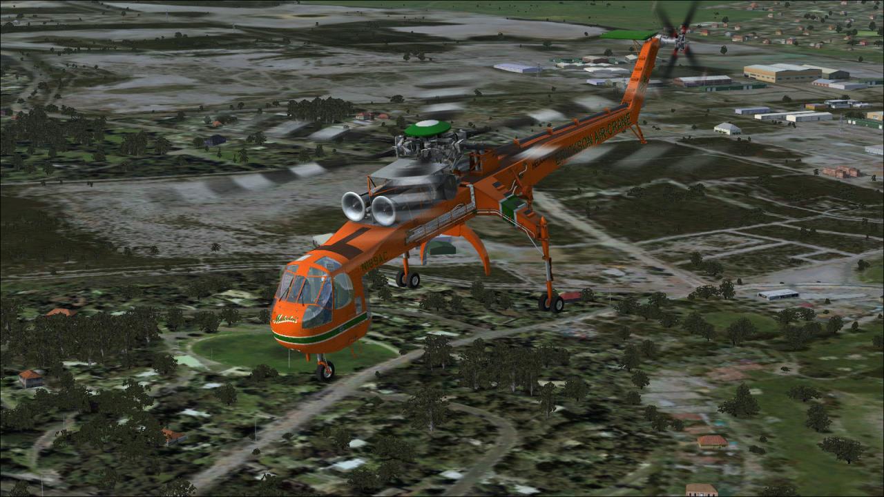 Sikorsky CH-54A Tarhe & Erickson S-64E Aircrane (Skycrane) for FSX/P3D ...