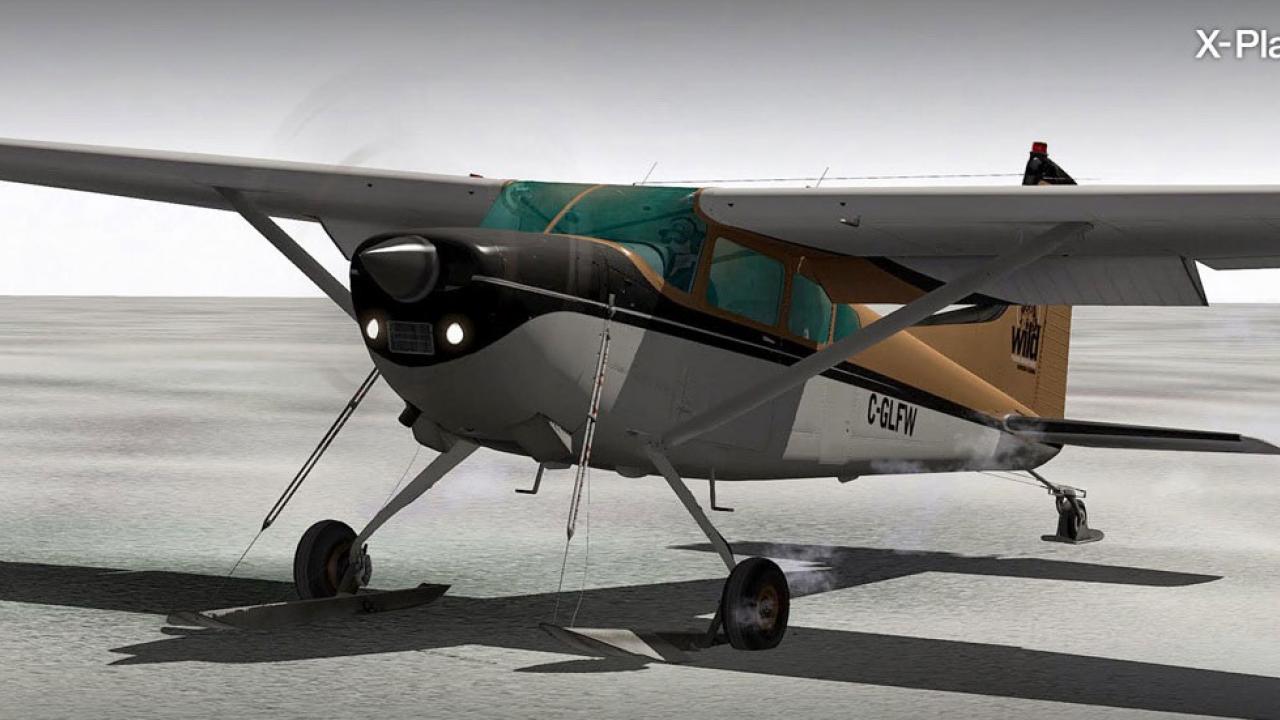 Cessna C185F Skywagon Bush Extension Pack for X-Plane by Carenado