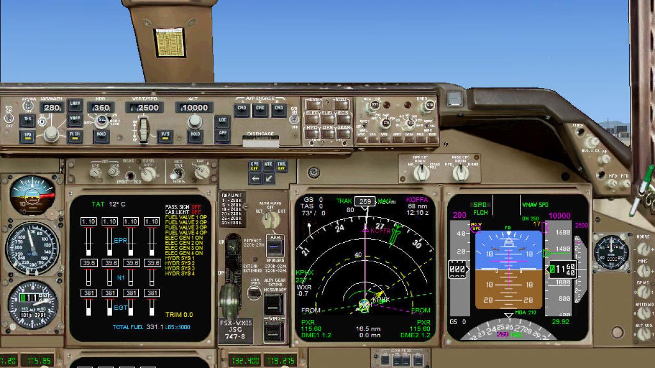 Boeing 747 Panel for FSX/P3D by JSGPANELS
