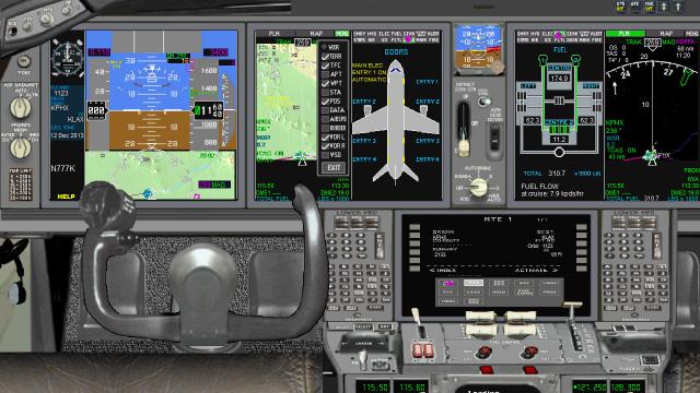 Boeing 777-9X Panel for FSX/P3D by JSGPANELS