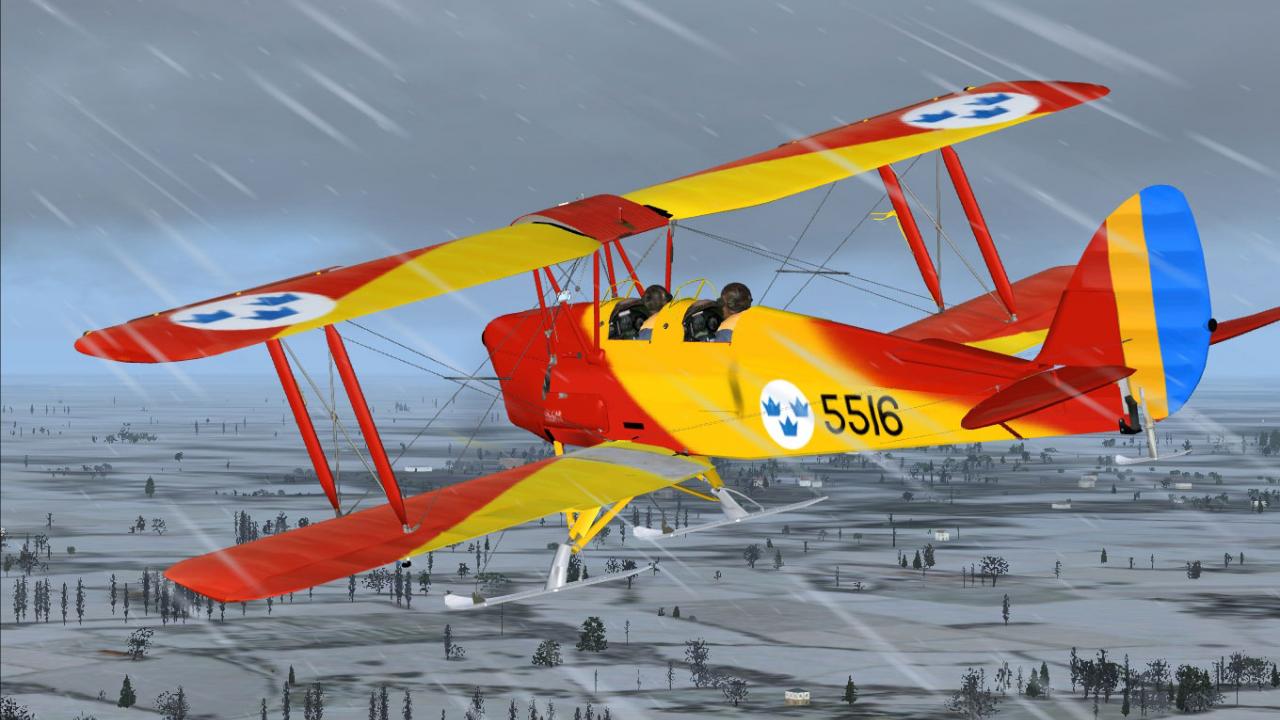 Tiger Moth Float and Ski Double Pack for FSX/FS2004 by Just Flight
