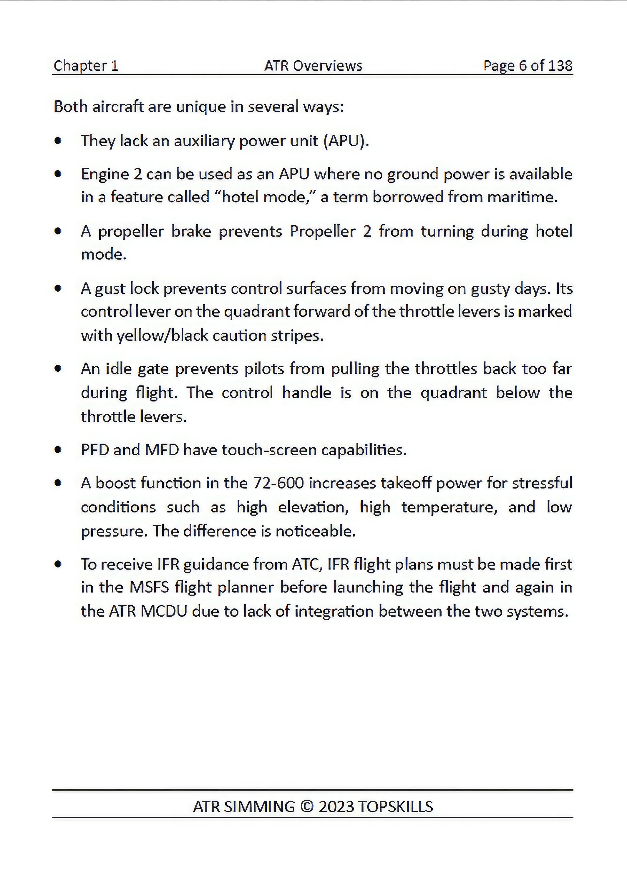 ATR Simming: ATR 42/72 Flight Tutorial/Manual/Guide for MSFS by TopSkills