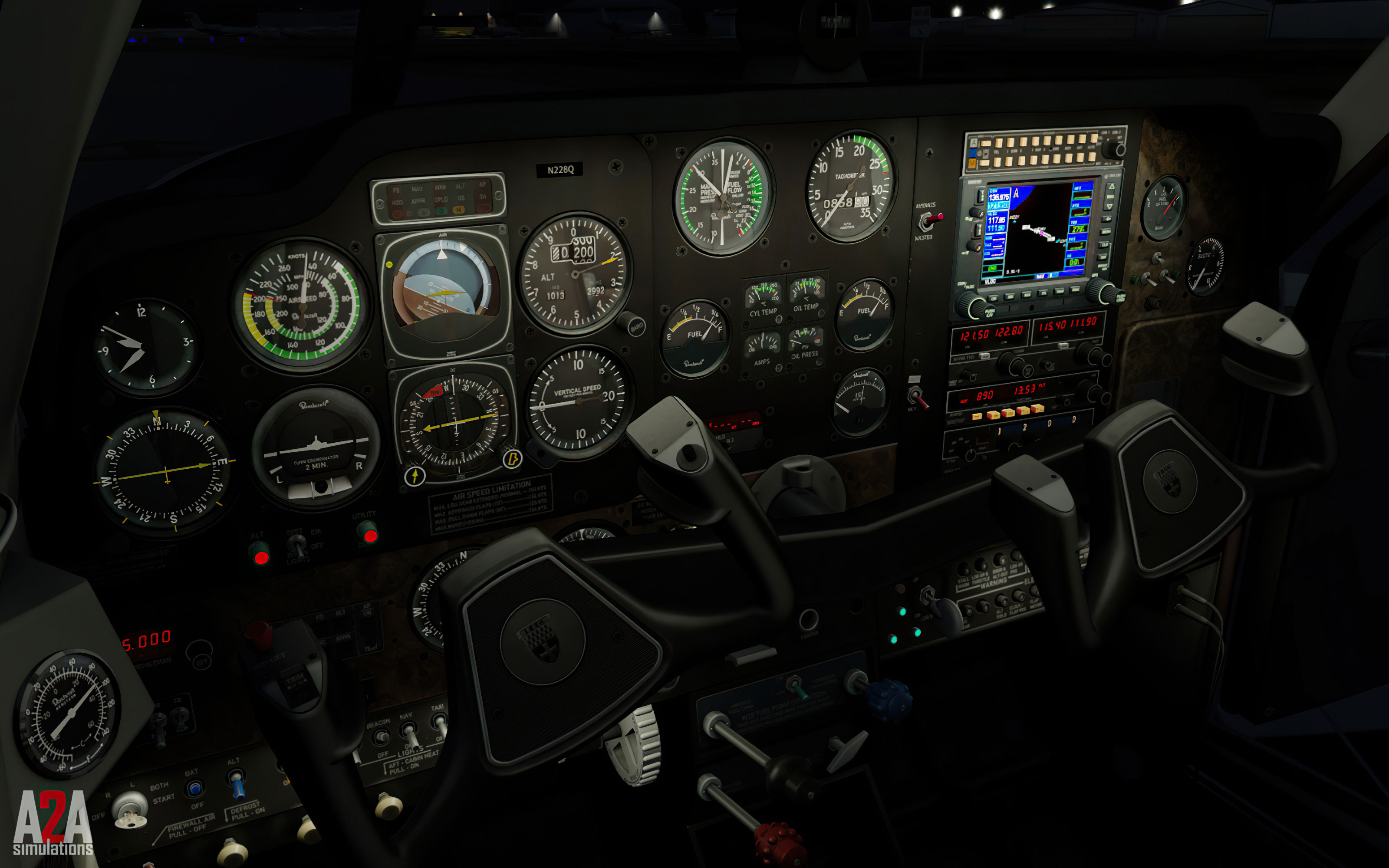 Beechcraft Bonanza Accu-Sim for P3D/FSX by A2A Simulations
