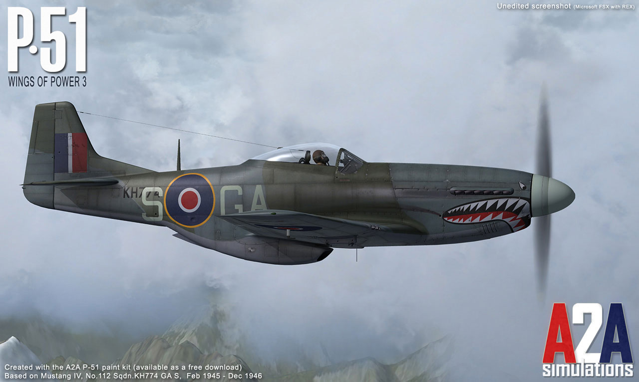 P-51 Mustang Military Accu-Sim for FSX by A2A Simulations