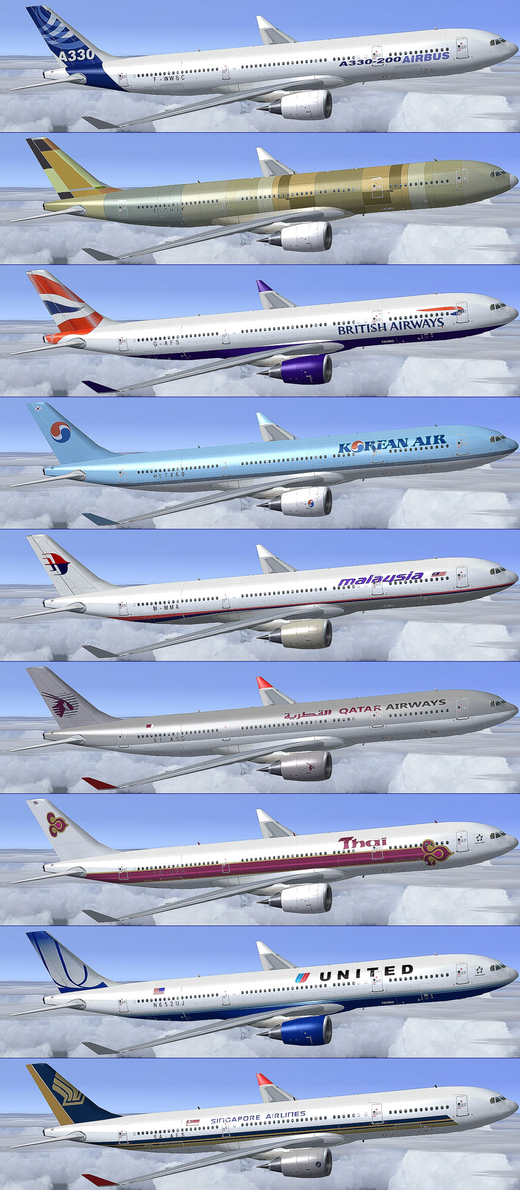 Airbus A330/A340 Family v2 for FSX by AFS-Design