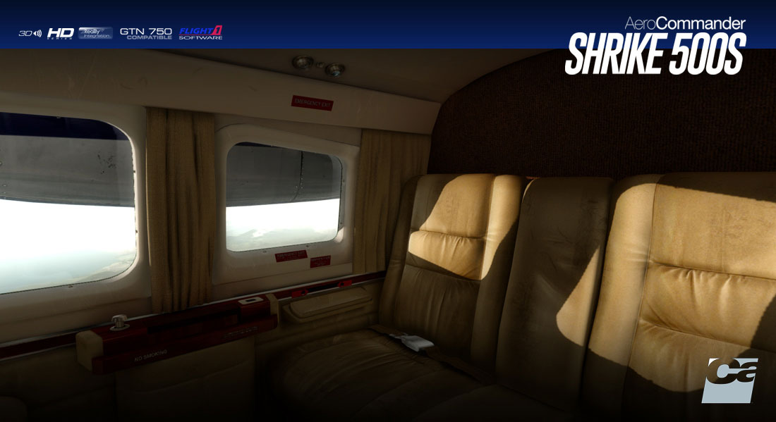 Aero Commander 500S Shrike Commander HD Series for FSX/P3D by Carenado
