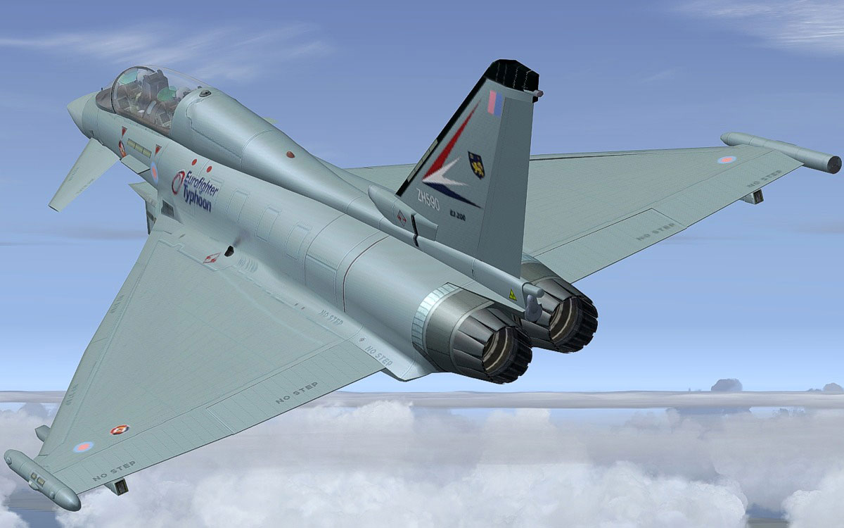 Eurofighter Typhoon Professional for FS2004 by AFS-Design