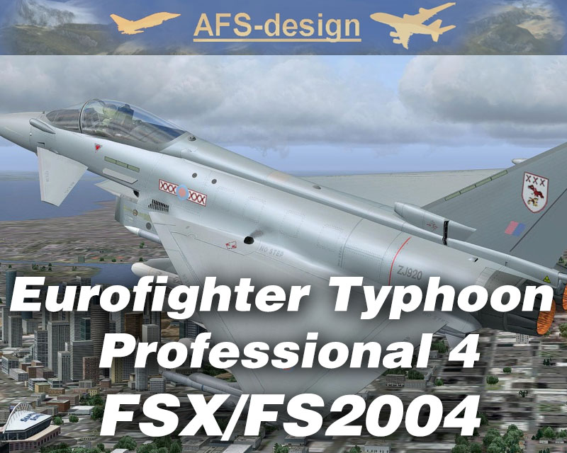 Eurofighter Typhoon Professional 4 for FSX/FS2004 by AFS-Design