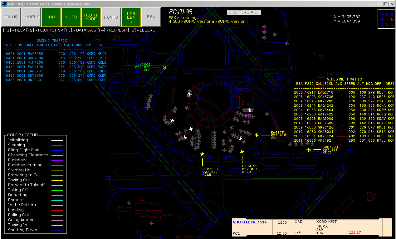 ASDE-X Airport Situational Display Enhancement for FSX by Thrill-Rider ...