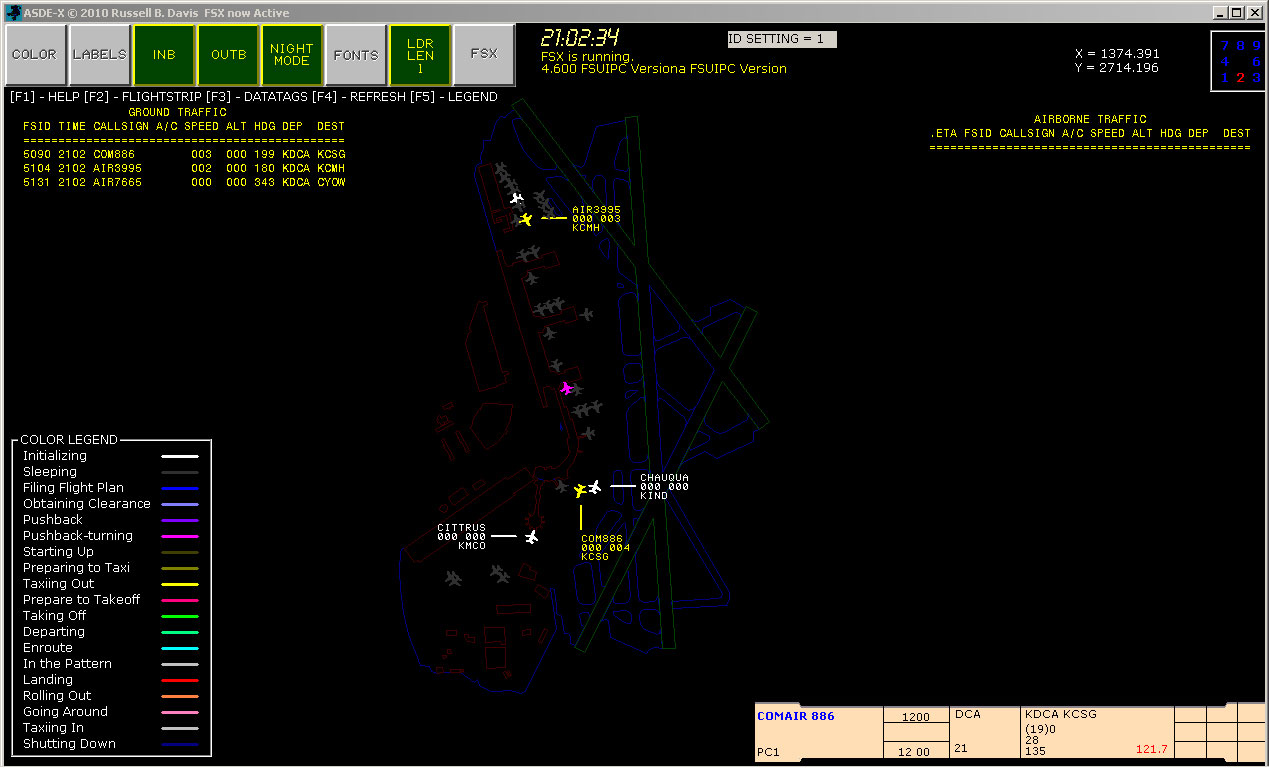 ASDE-X Airport Situational Display Enhancement for FSX by Thrill-Rider ...