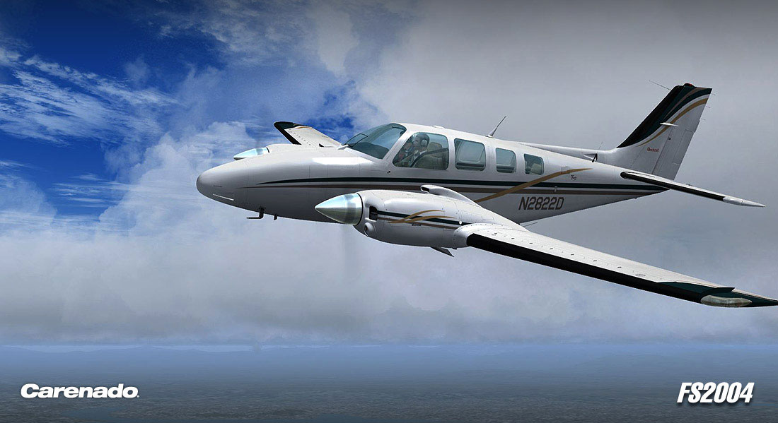 Beechcraft Baron 58 for FS2004 by Carenado