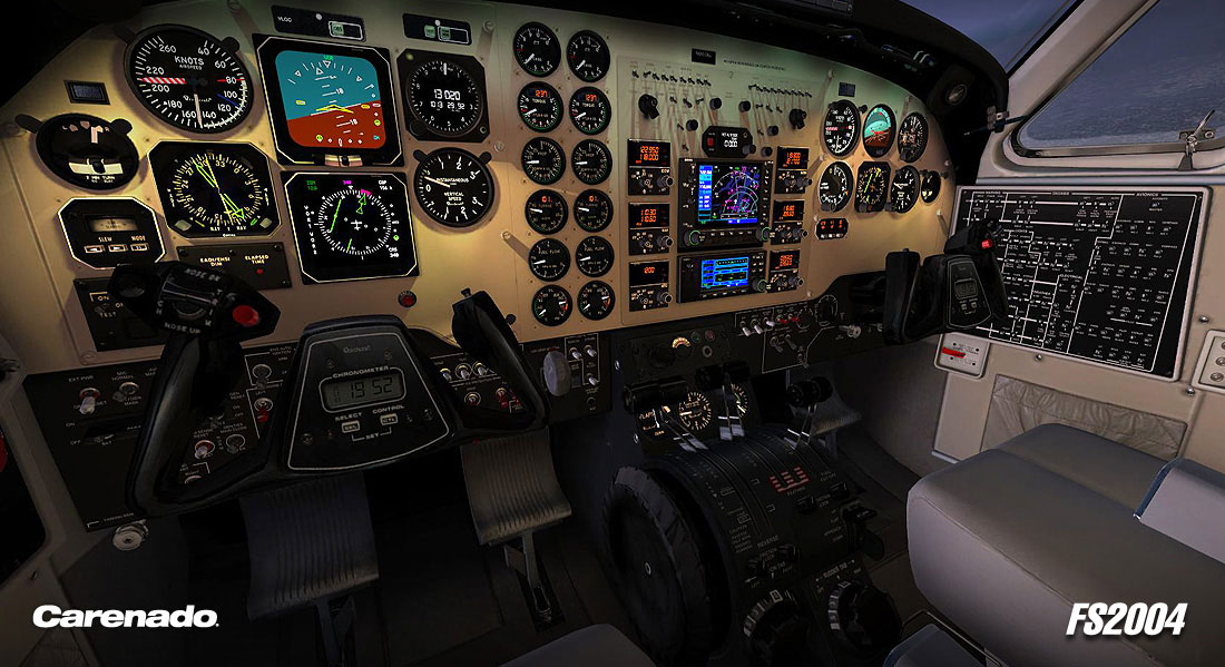 Beechcraft King Air C90B for FS2004 by Carenado