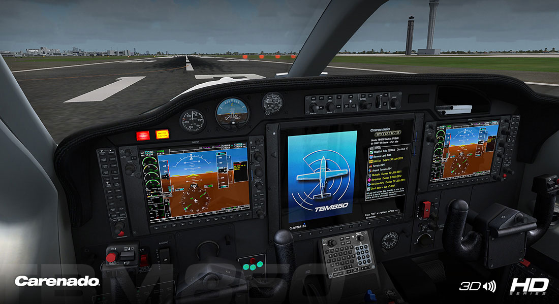 SOCATA TBM 850 HD Series for FSX/P3D by Carenado