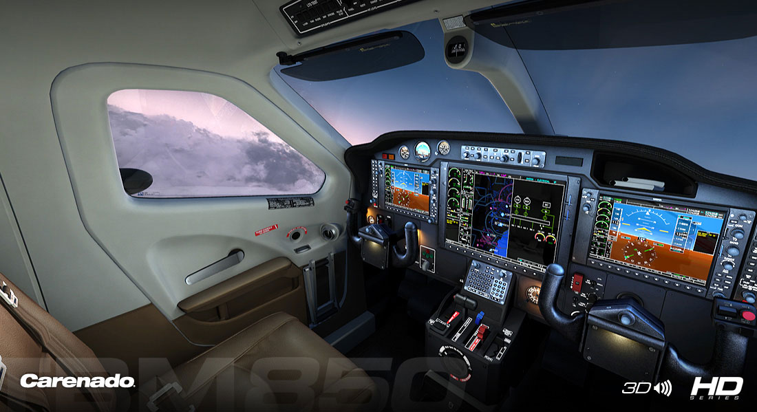 SOCATA TBM 850 HD Series for FSX/P3D by Carenado
