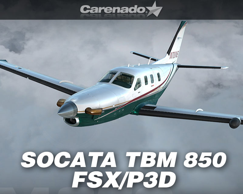 SOCATA TBM 850 HD Series for FSX/P3D by Carenado