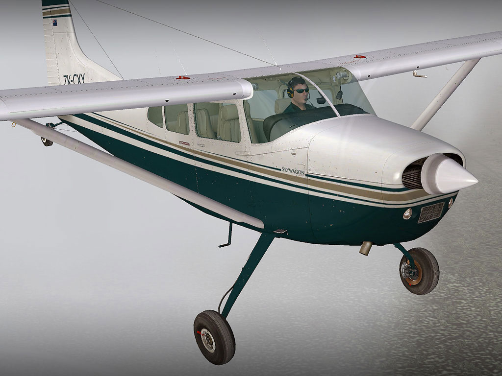 Cessna C185F Skywagon for FS2004 by Carenado