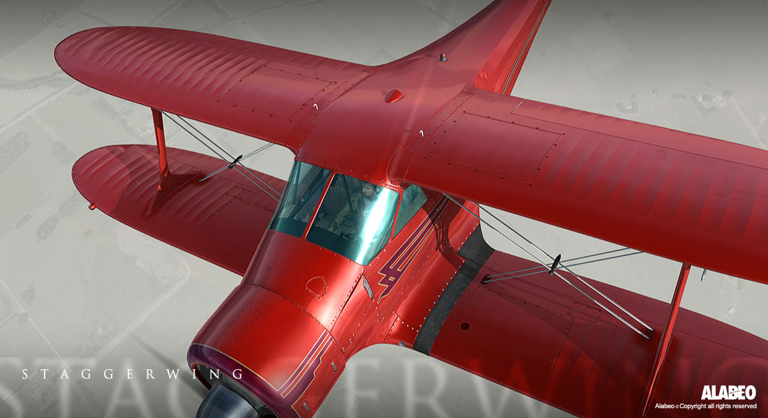 Beechcraft D17 Staggerwing for FSX/P3D by Alabeo