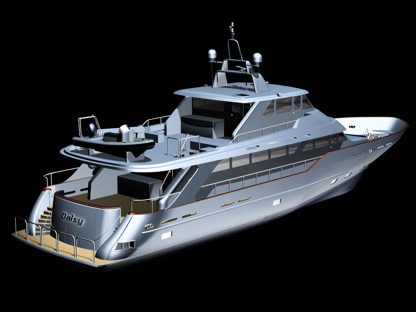 Daisy Motor Yacht Boat Add-On for FSX by Deltasim Studio