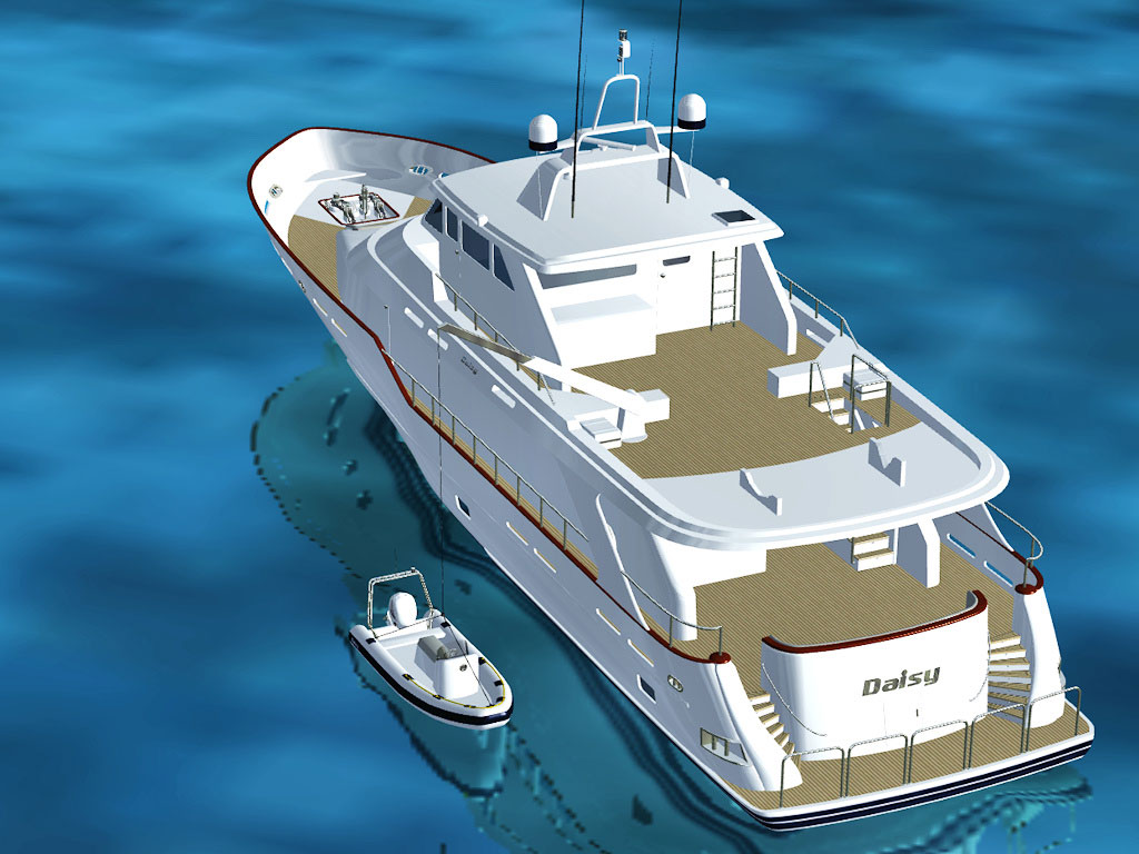 Daisy Motor Yacht Boat Add-On for FSX by Deltasim Studio