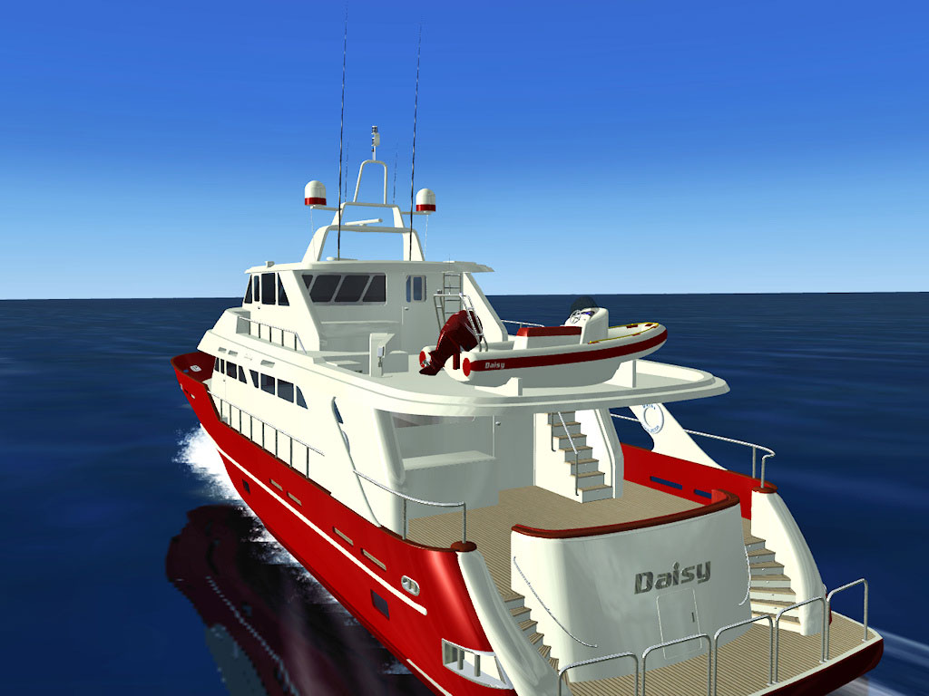 Daisy Motor Yacht Boat Add-On for FSX by Deltasim Studio
