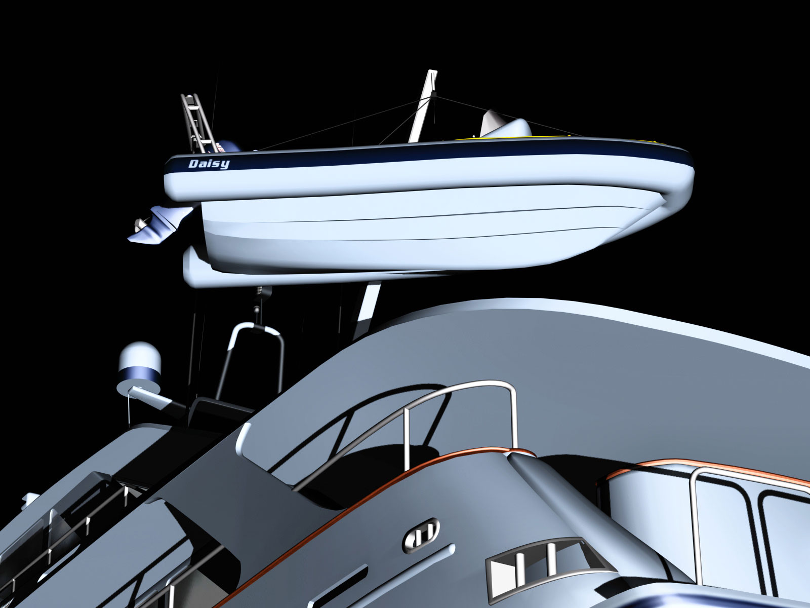 Daisy Motor Yacht Boat Add-On for FSX by Deltasim Studio