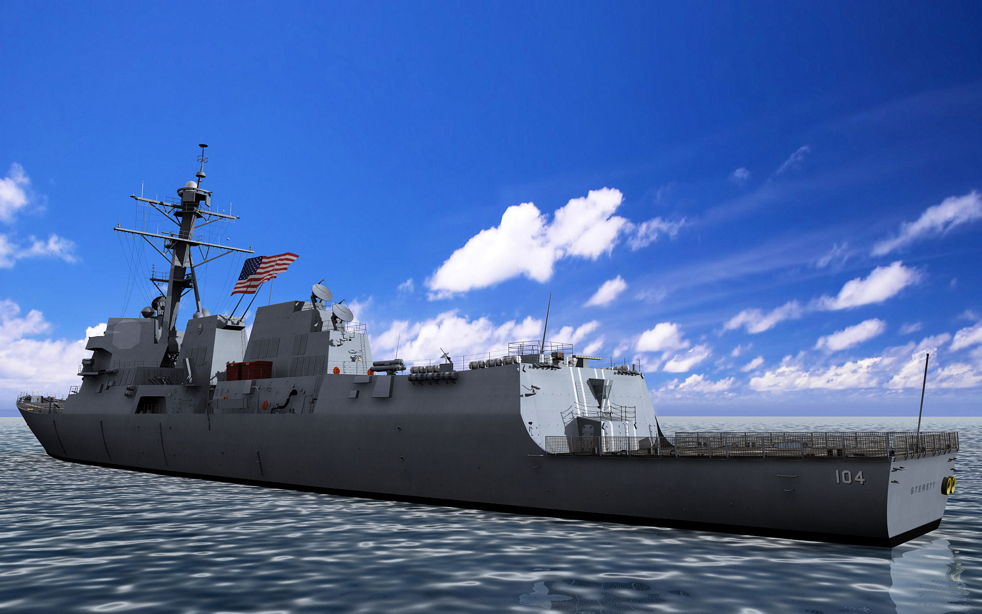 DDG-104 Destroyer for FSX by Deltasim Studio