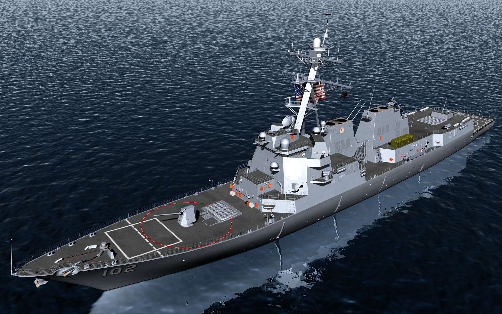 DDG-104 Destroyer for FSX by Deltasim Studio