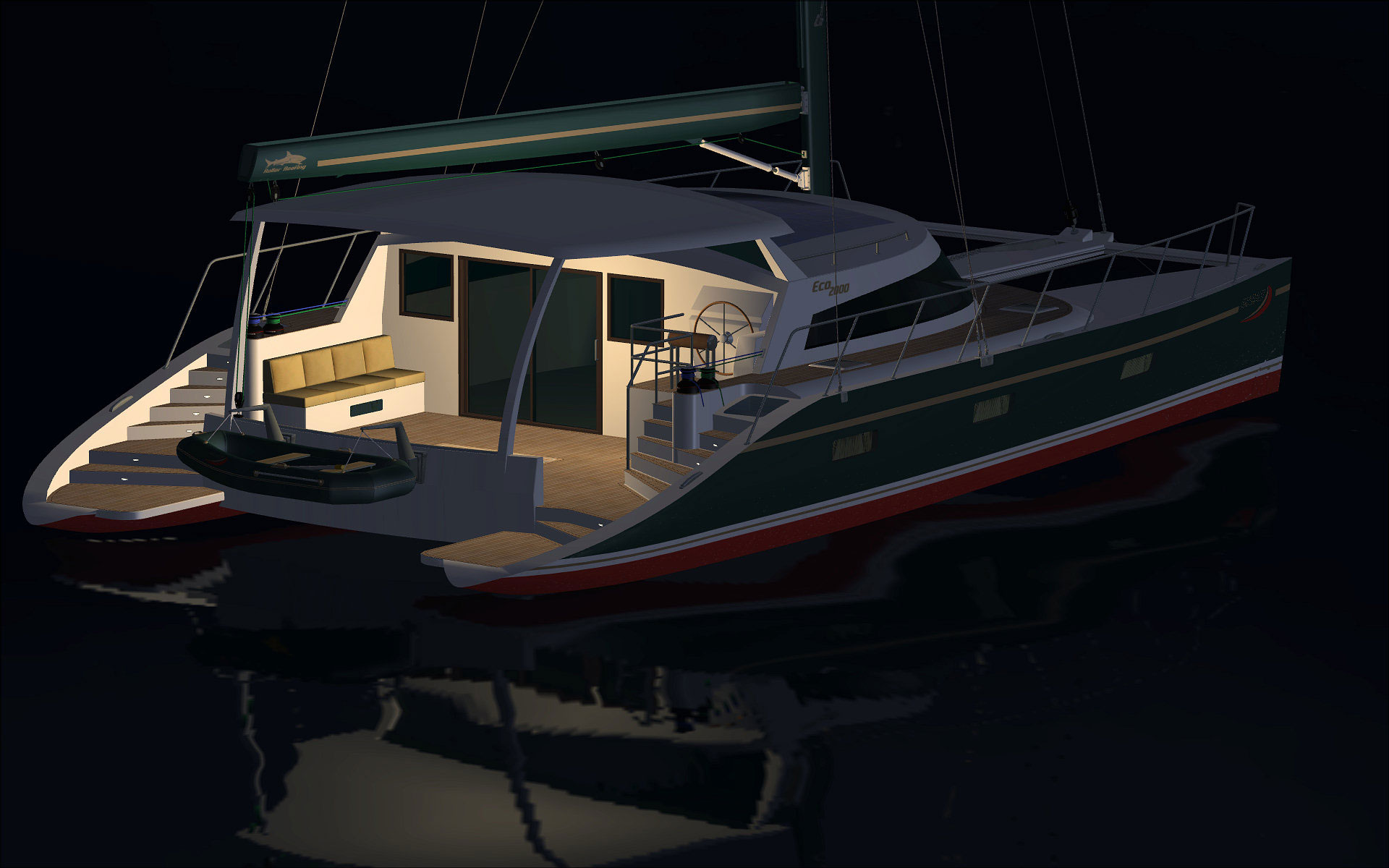 Sailing Catamaran for FSX by Deltasim Studio