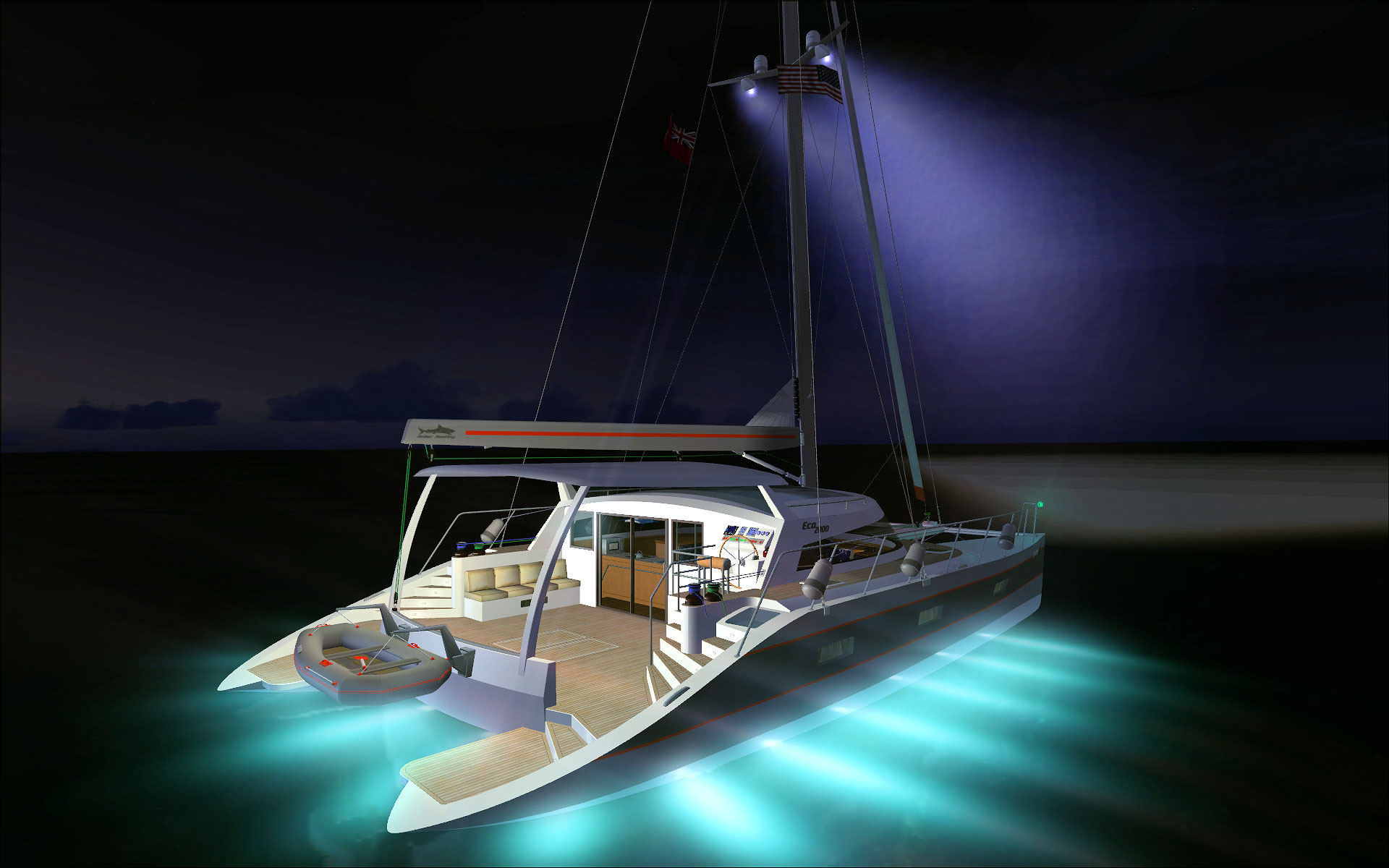 Sailing Catamaran for FSX by Deltasim Studio