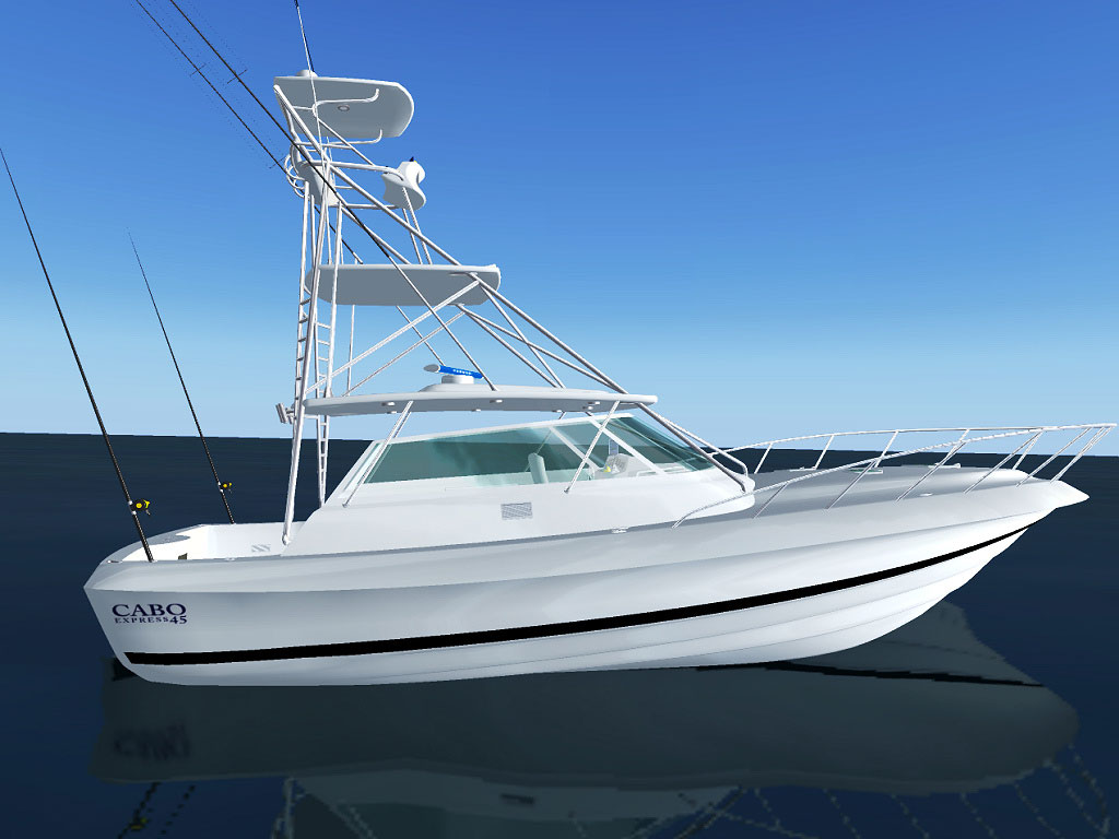 Cabo 45 Express Fishing Yacht for FSX by Deltasim Studio