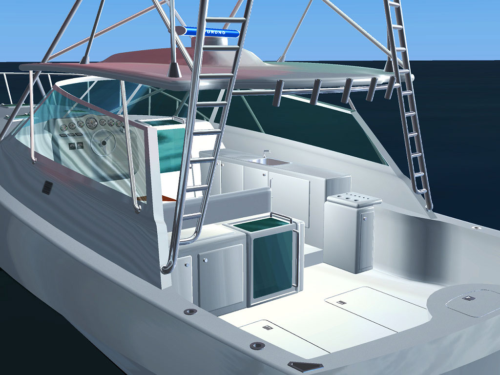 Cabo 45 Express Fishing Yacht for FSX by Deltasim Studio