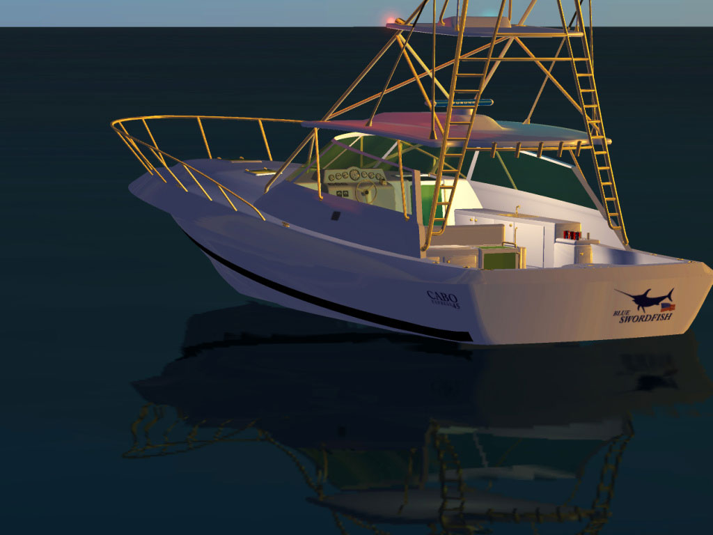 Cabo 45 Express Fishing Yacht for FSX by Deltasim Studio