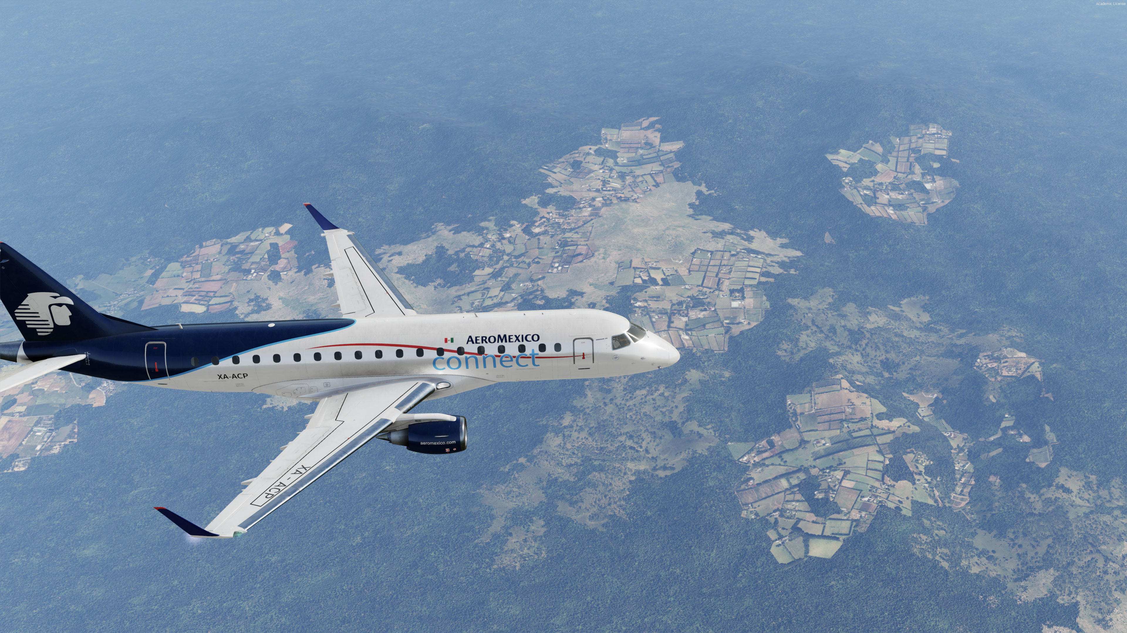 Embraer E-Jets E170 & E190 V3 for P3D by feelthere