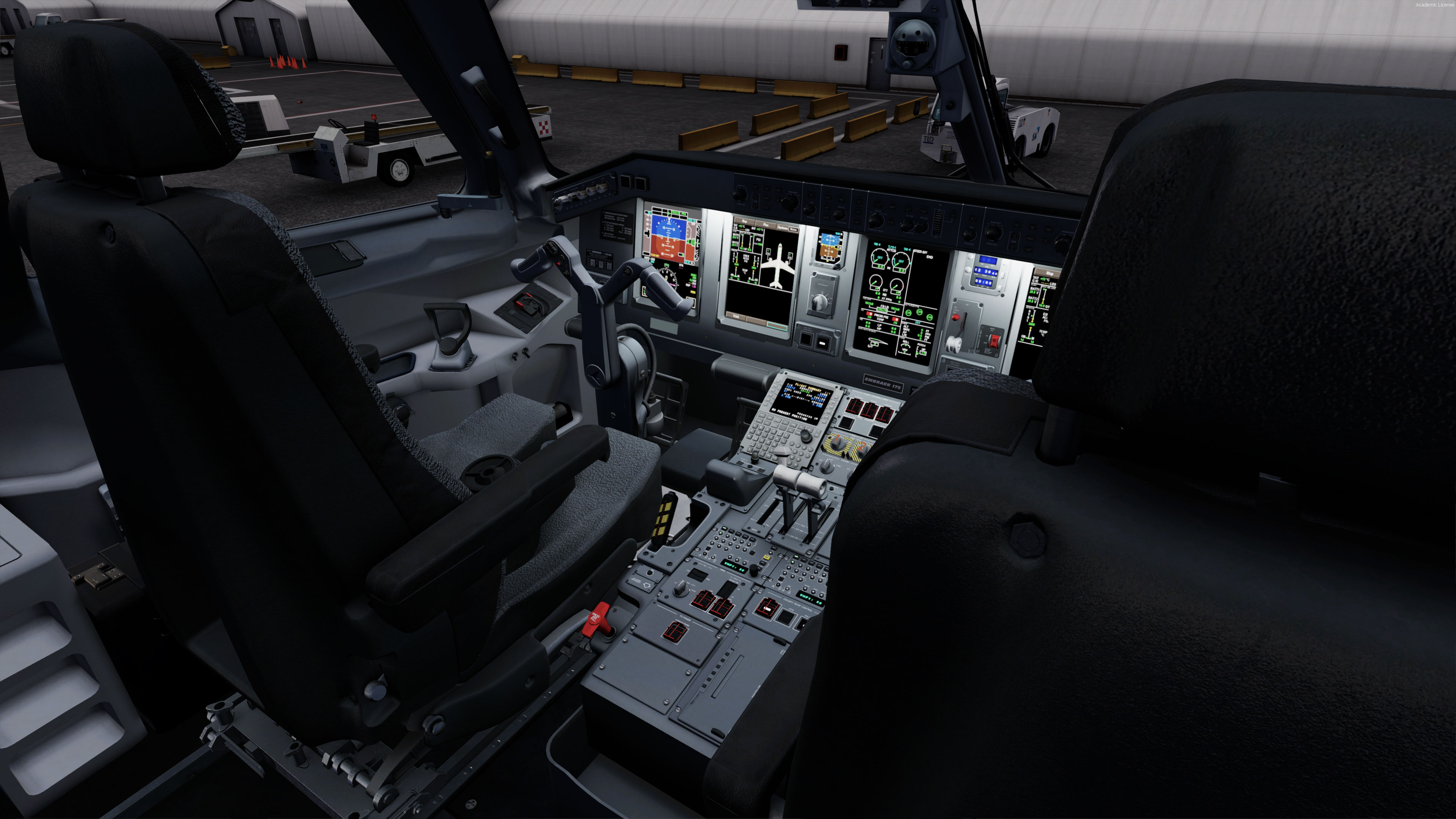 Embraer E-Jets E175 & E195 V3 for P3D by feelthere