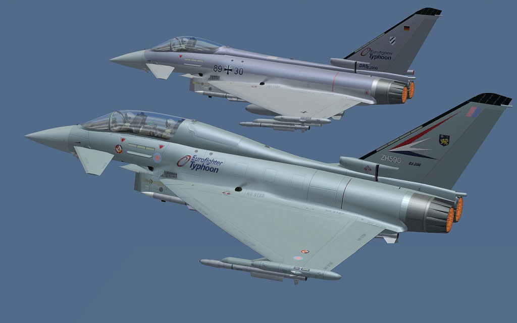 Eurofighter Typhoon Professional 3 for FSX/FS2004 by AFS-Design