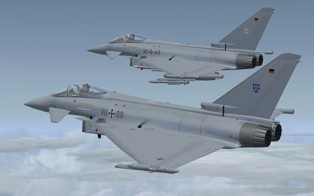 Eurofighter Typhoon Professional 3 for FSX/FS2004 by AFS-Design